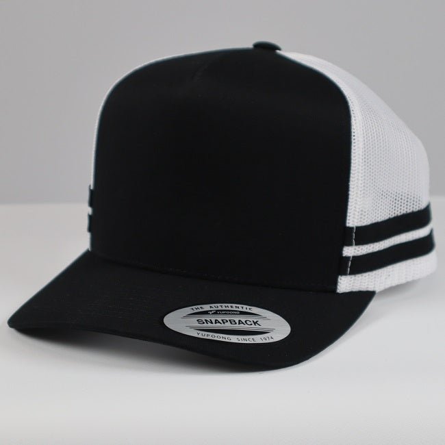 Flexfit Stripe Trucker Caps – kustomteamwear.com