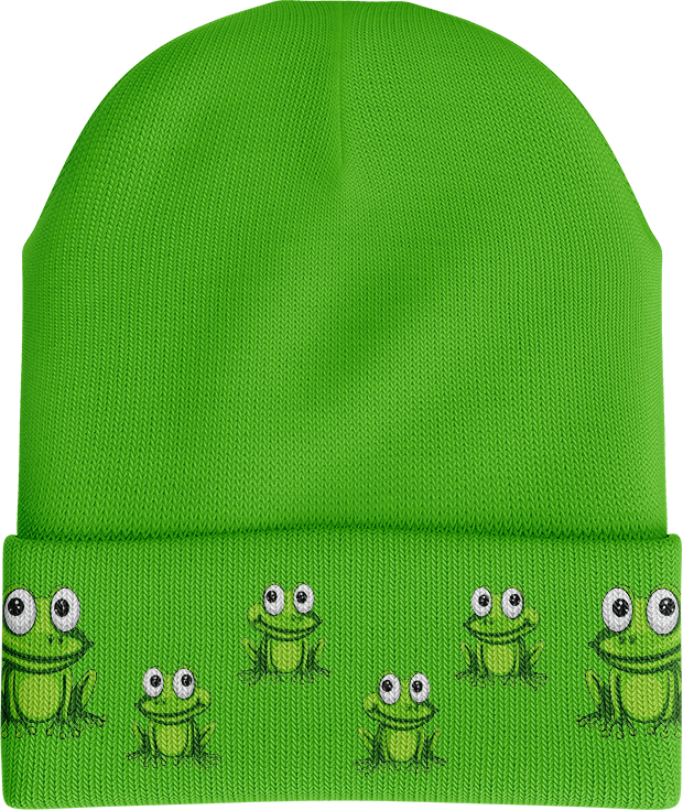 Freaky Frog Beanie – kustomteamwear.com