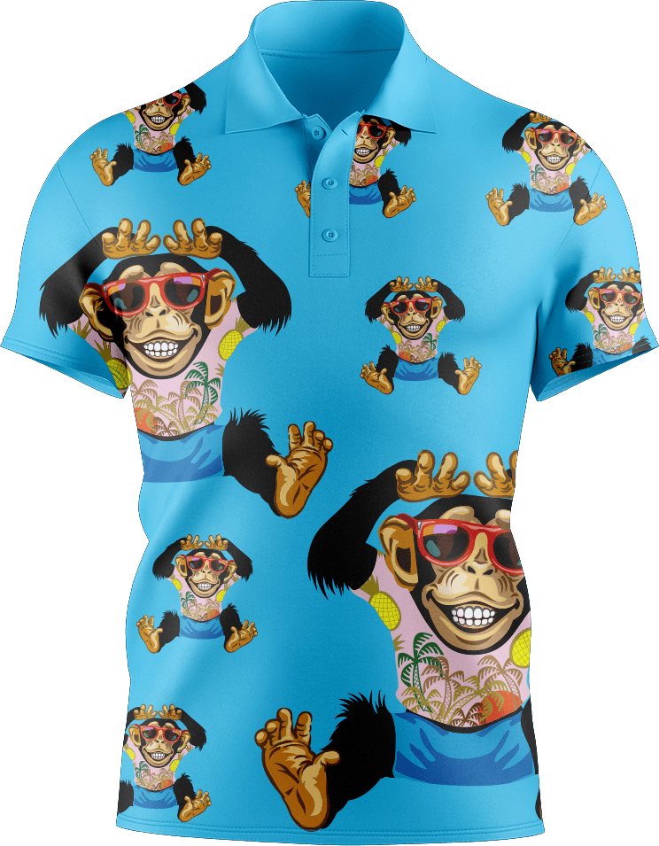 Cheeky Monkey Men's Short Sleeve Polo – kustomteamwear.com