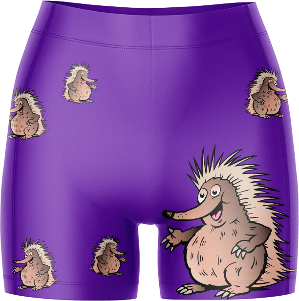 Spunky Echidna Ladies Gym Shorts – kustomteamwear.com
